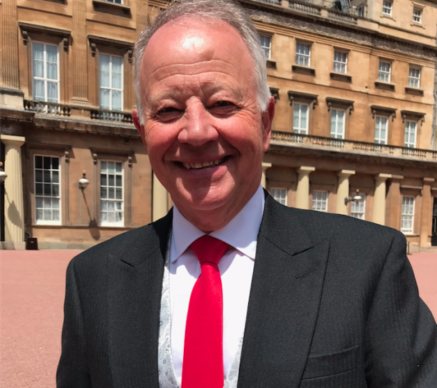 Ian Harris is presented with his MBE - Harpers Wine & Spirit Trade News